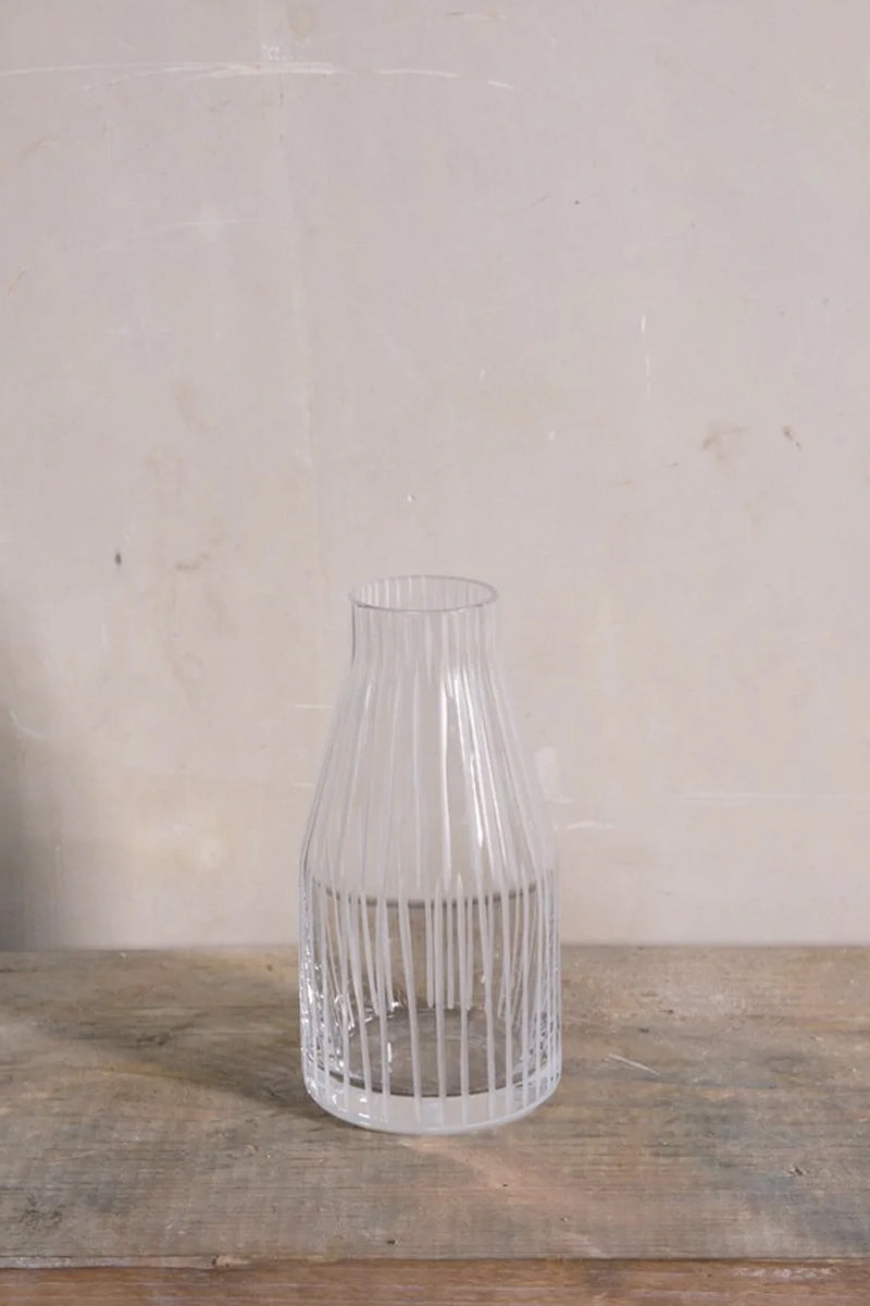 Row Carafe - Vertical Lines – Indigo & Cloth