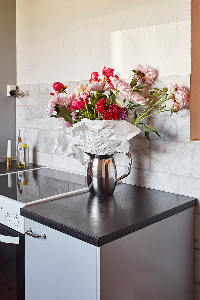 Indian Steel Pitcher Large - Stainless Steel – Indigo & Cloth